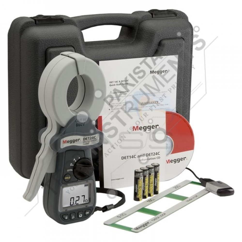 DET24C Megger Digital Clamp-On Ground Resistance Meter with Data ...