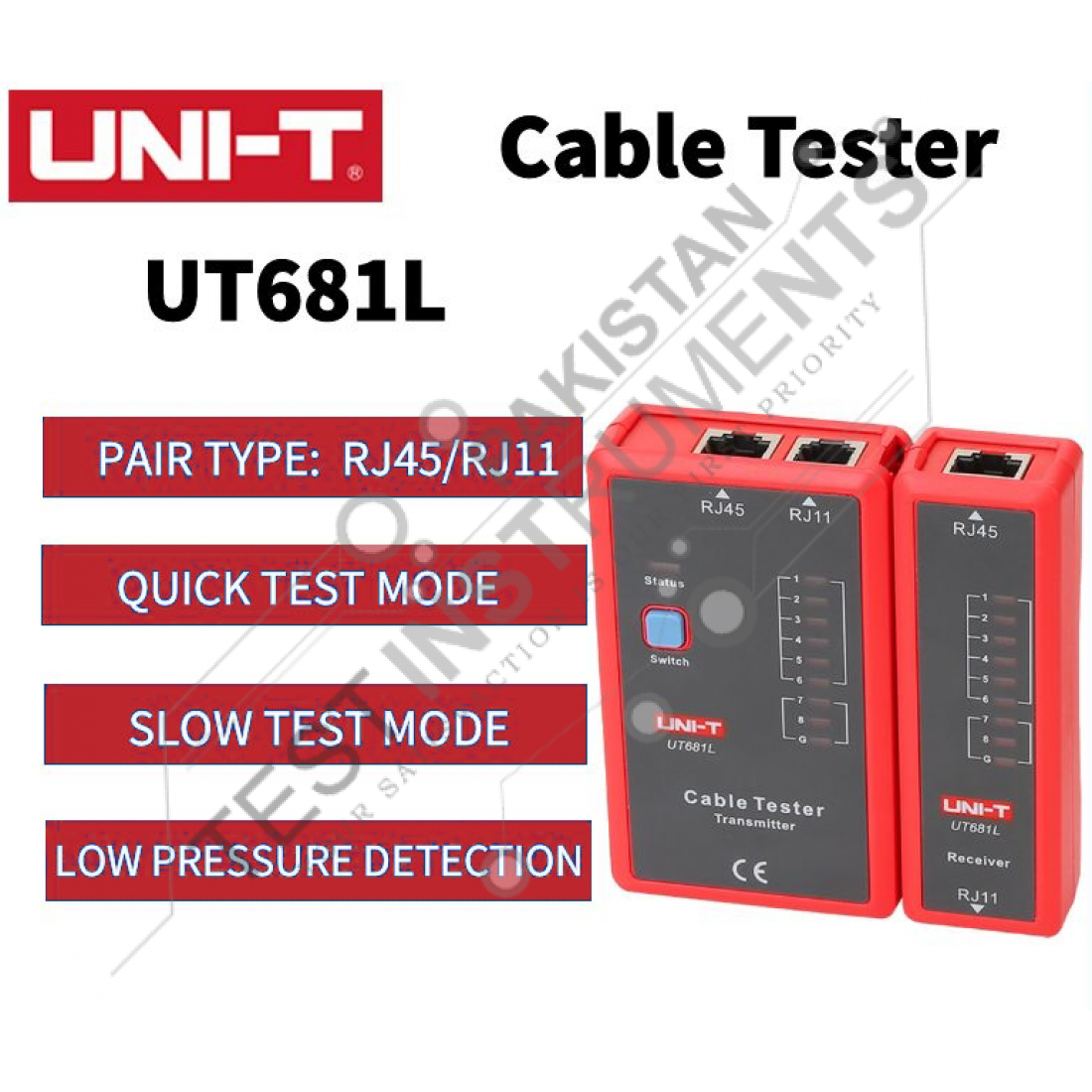 UT681L UNI-T Network Cable Tester in Pakistan | Test Instruments Pakistan