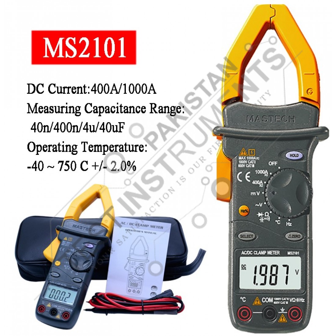MS2101 MASTECH Digital AC/DC Clamp Meter 1000A In Pakistan| Test ...